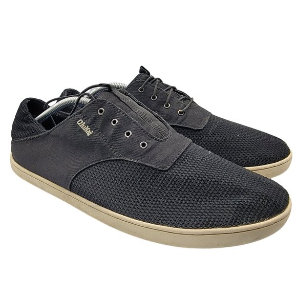 OluKai | Shoes | Olukai Nohea Moku Mens Size 2 Black Lace Up Boat ...